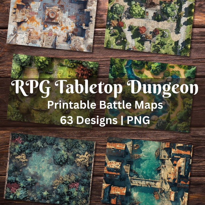 RPG Dungeon Printable Maps Tabletop Games Battle Maps Game Master ...