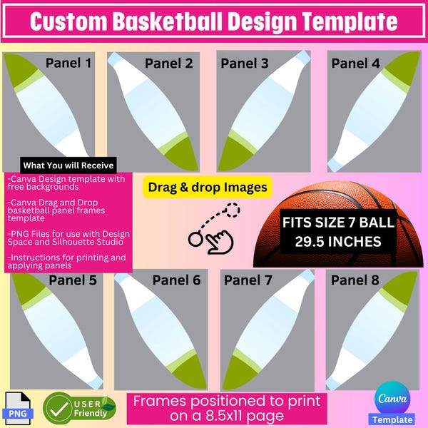 Basketball Templates - Etsy