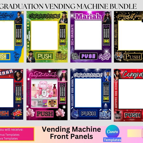 Vending Machine Template Editable - Etsy