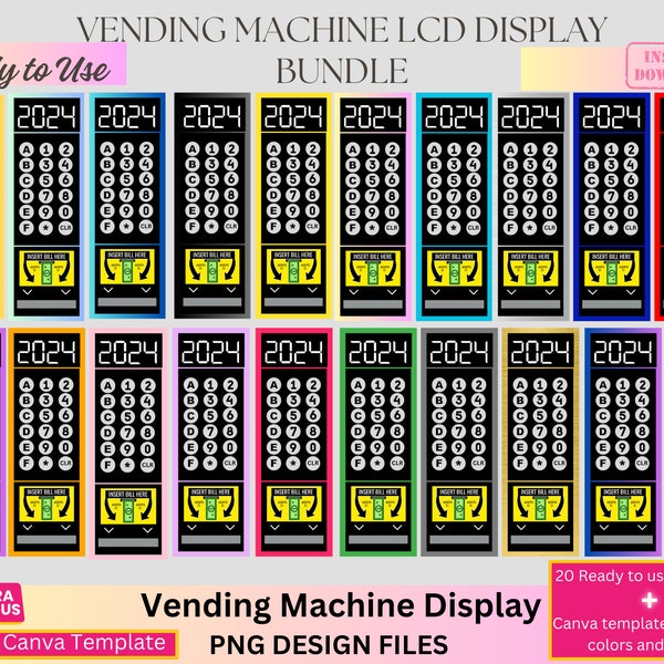 Vending Machine Money Panel Png - Etsy
