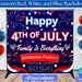 Patriotic Red, White, and Blue Backdrop Template, Editable Text, 4th of ...