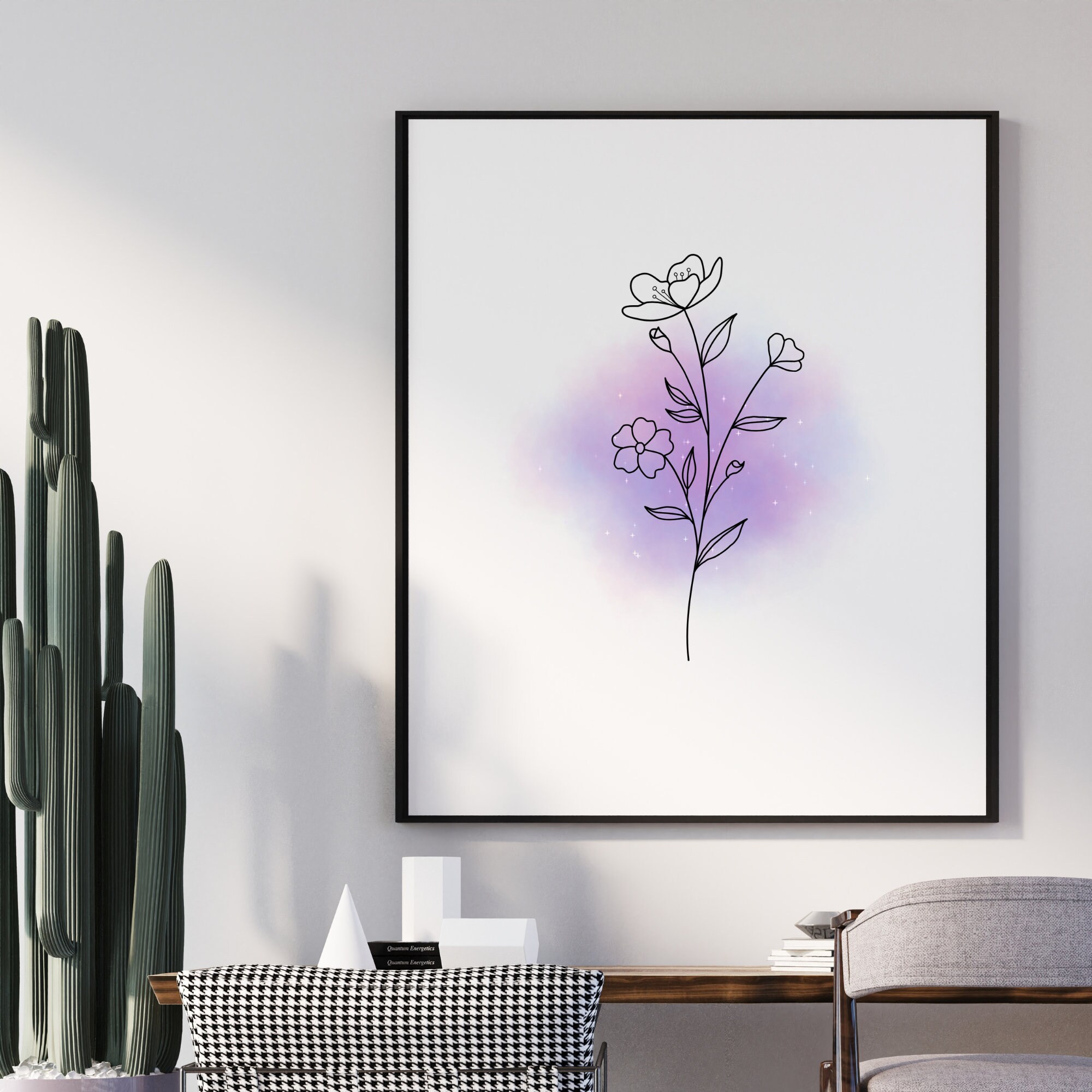 Minimalist Floral Stickers Flowers Stickers Goodnotes Stickers Digital ...