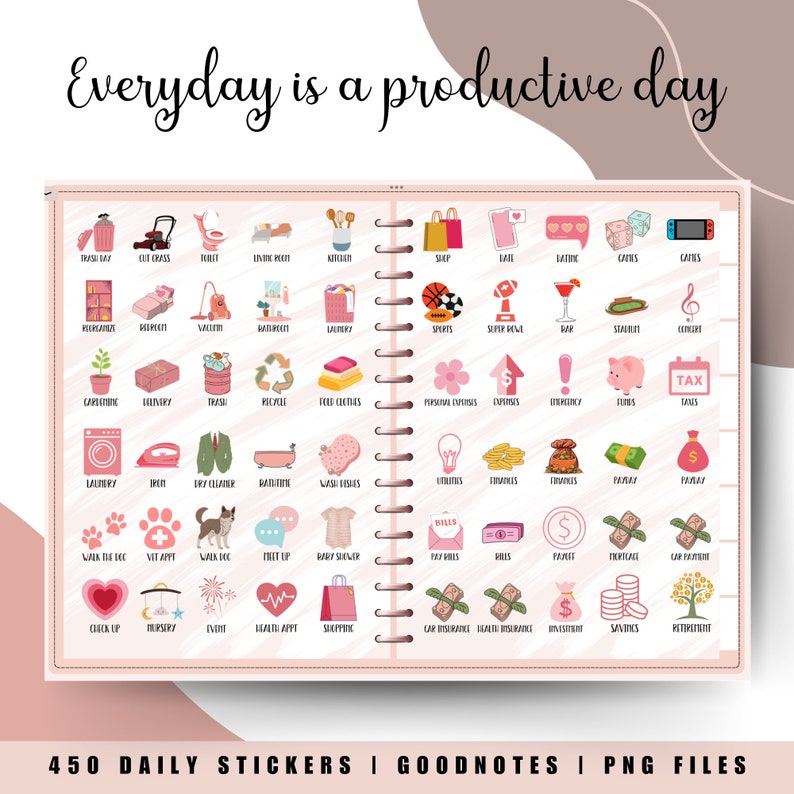 Daily Stickers Pre-cropped Individuals Pngs Digital - Etsy