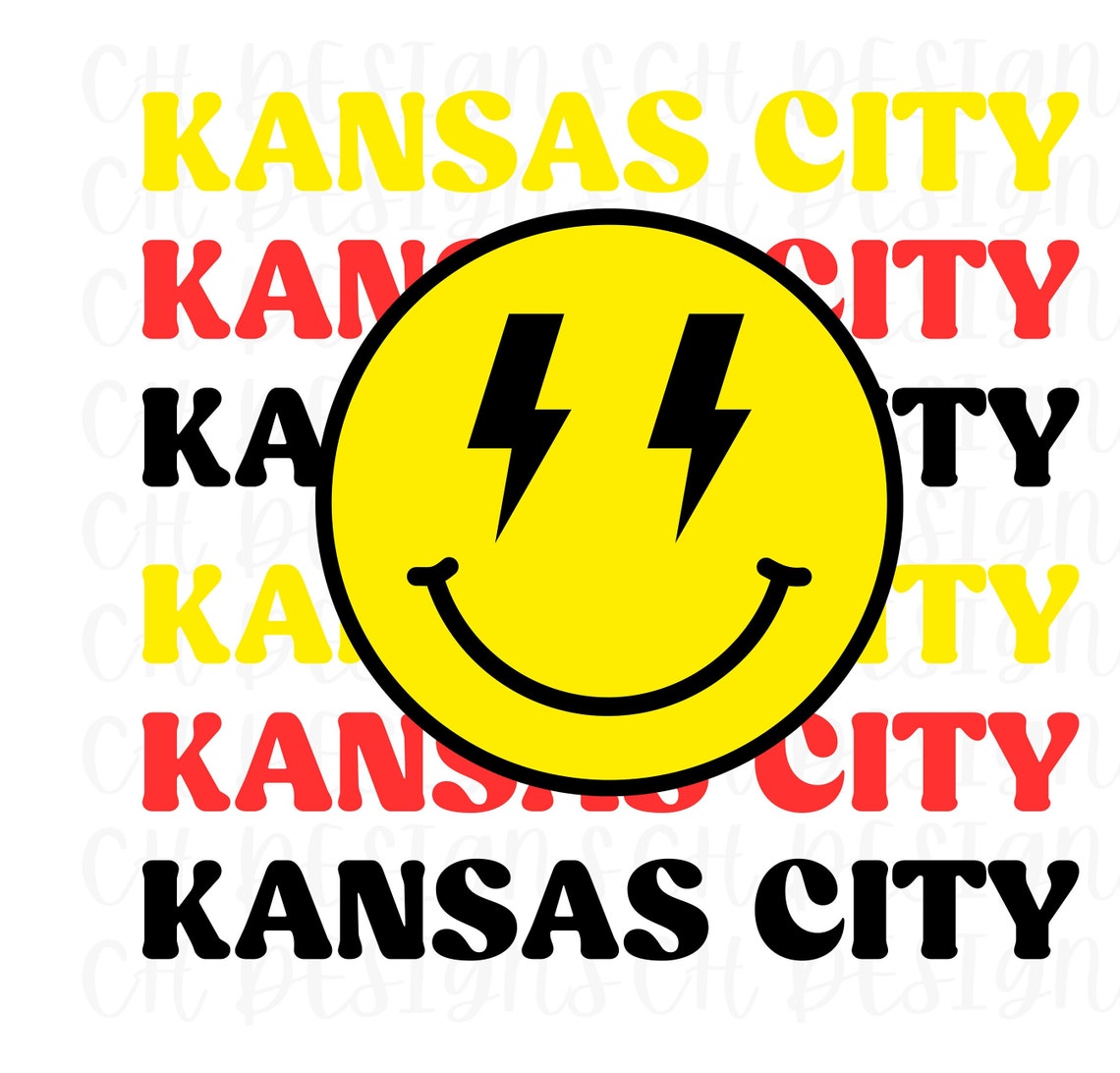 Kansas City Chiefs, Smiley Face, Football, Digital Download - Etsy