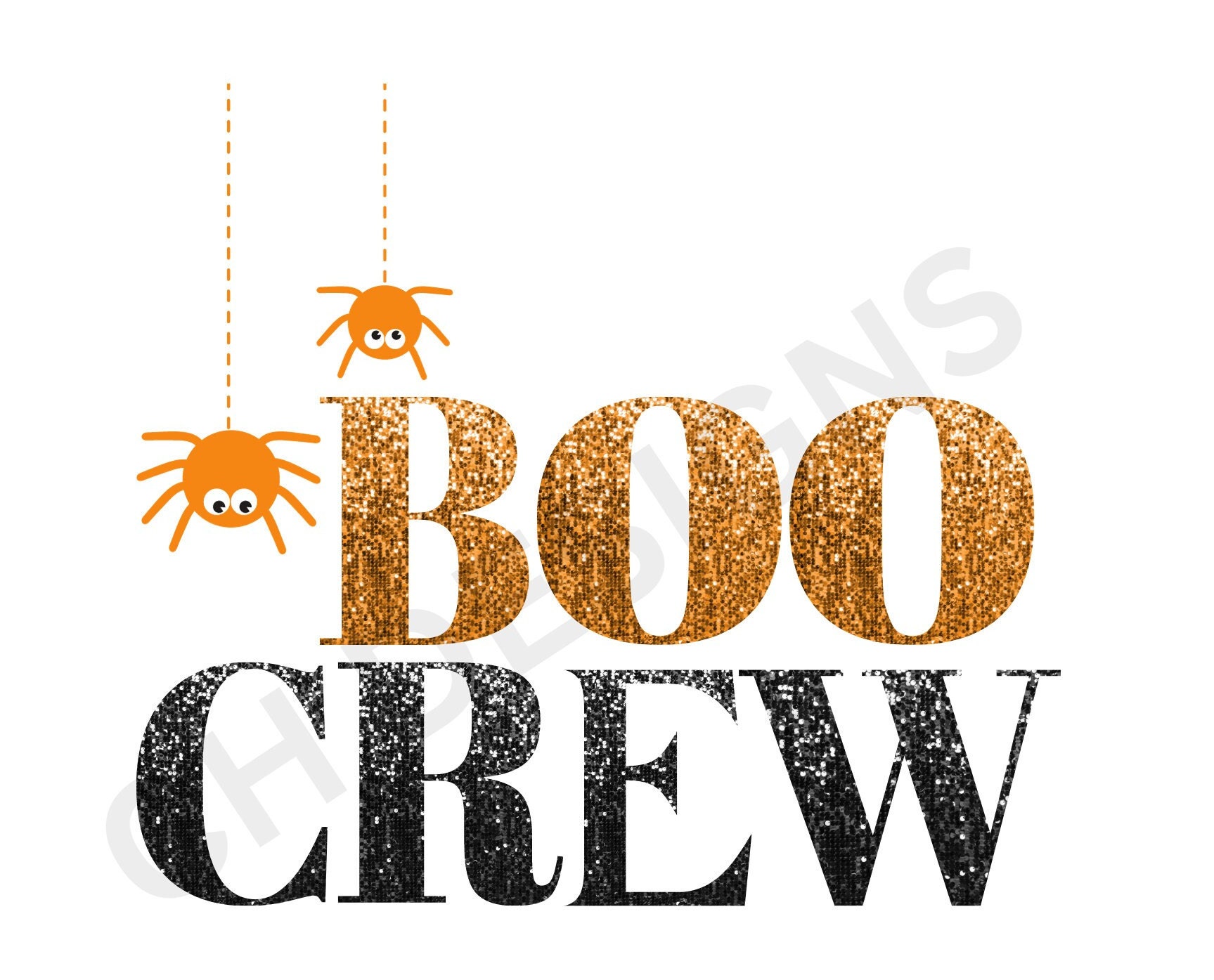 Boo Crew, Spiders, Sequence, Halloween Digital Download - Etsy