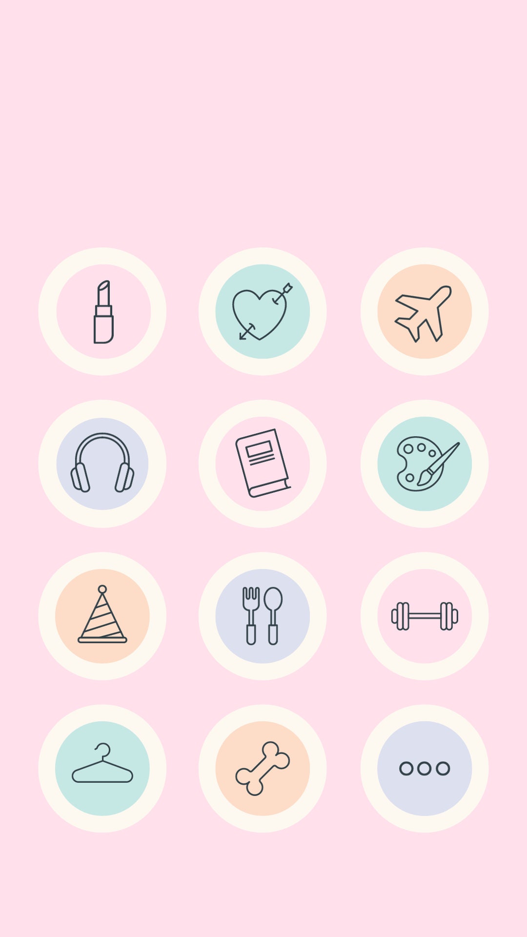 Pack 4 Beige Instagram Front Page Story Cover - Etsy