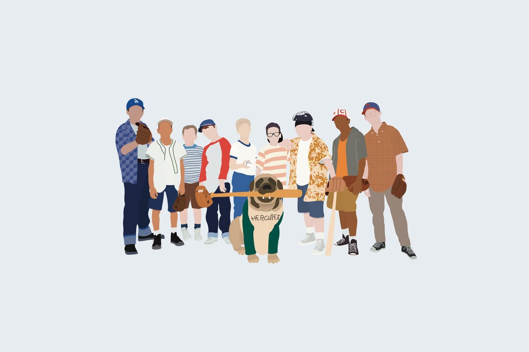 Sandlot Print Poster Faceless Portrait, Squints, Smalls, the Beast, You ...
