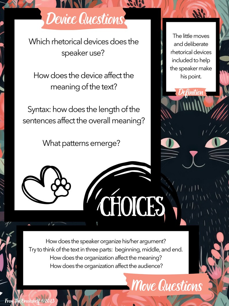 SPACE CAT Posters: the Rhetorical Situation Classroom Decor - Etsy