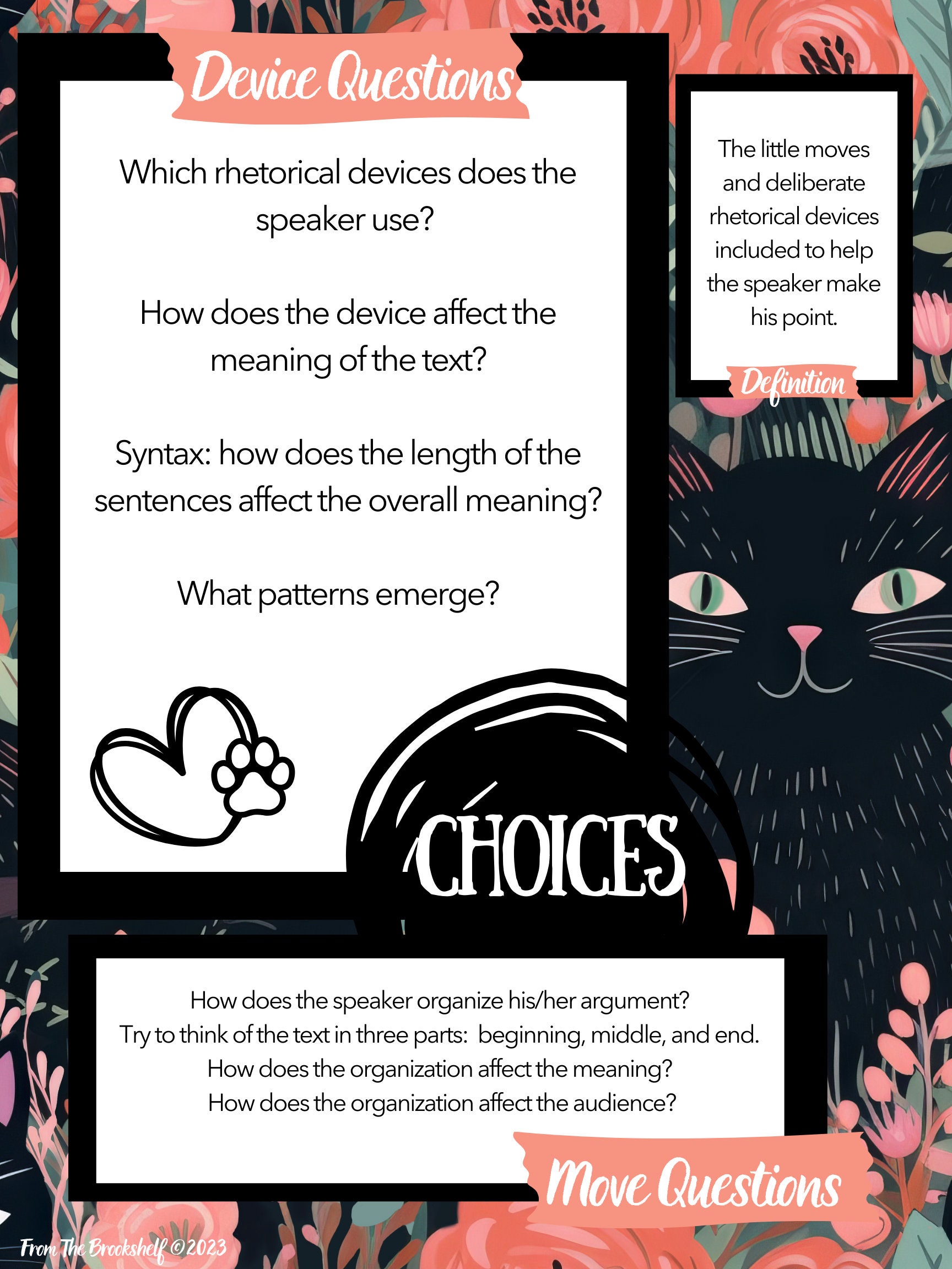 SPACE CAT Posters: the Rhetorical Situation Classroom Decor - Etsy