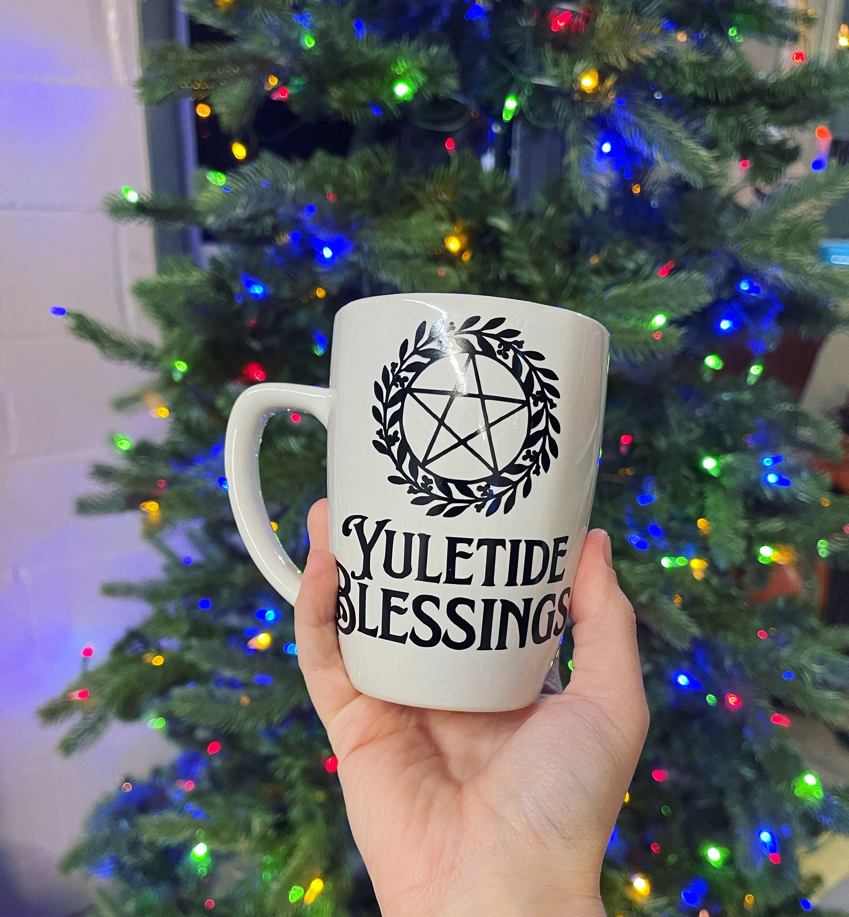 Yuletide Blessings Wiccan Pagan Coffee Mug - Etsy