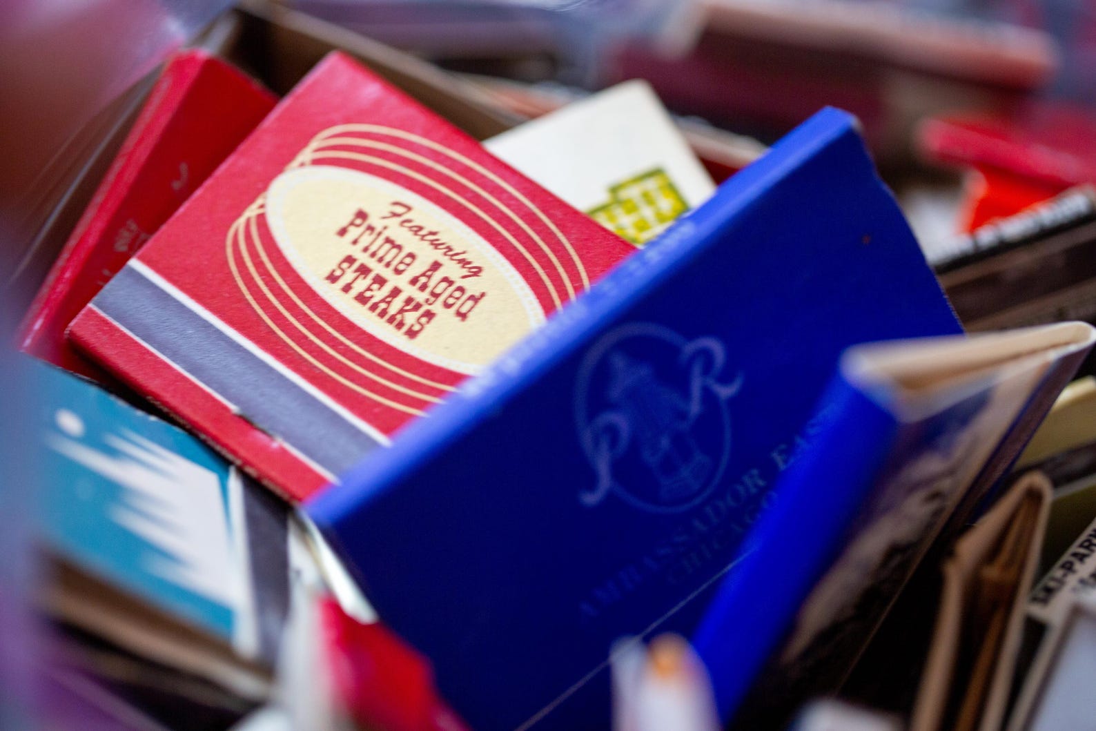 Vintage Matchbook Collection, Count of 150, Unique Retro Logos of the ...