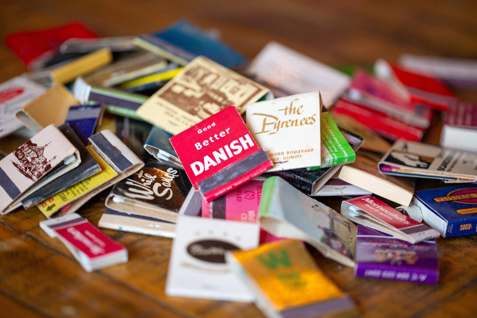 Vintage Matchbook Collection, Count of 150, Unique Retro Logos of the ...