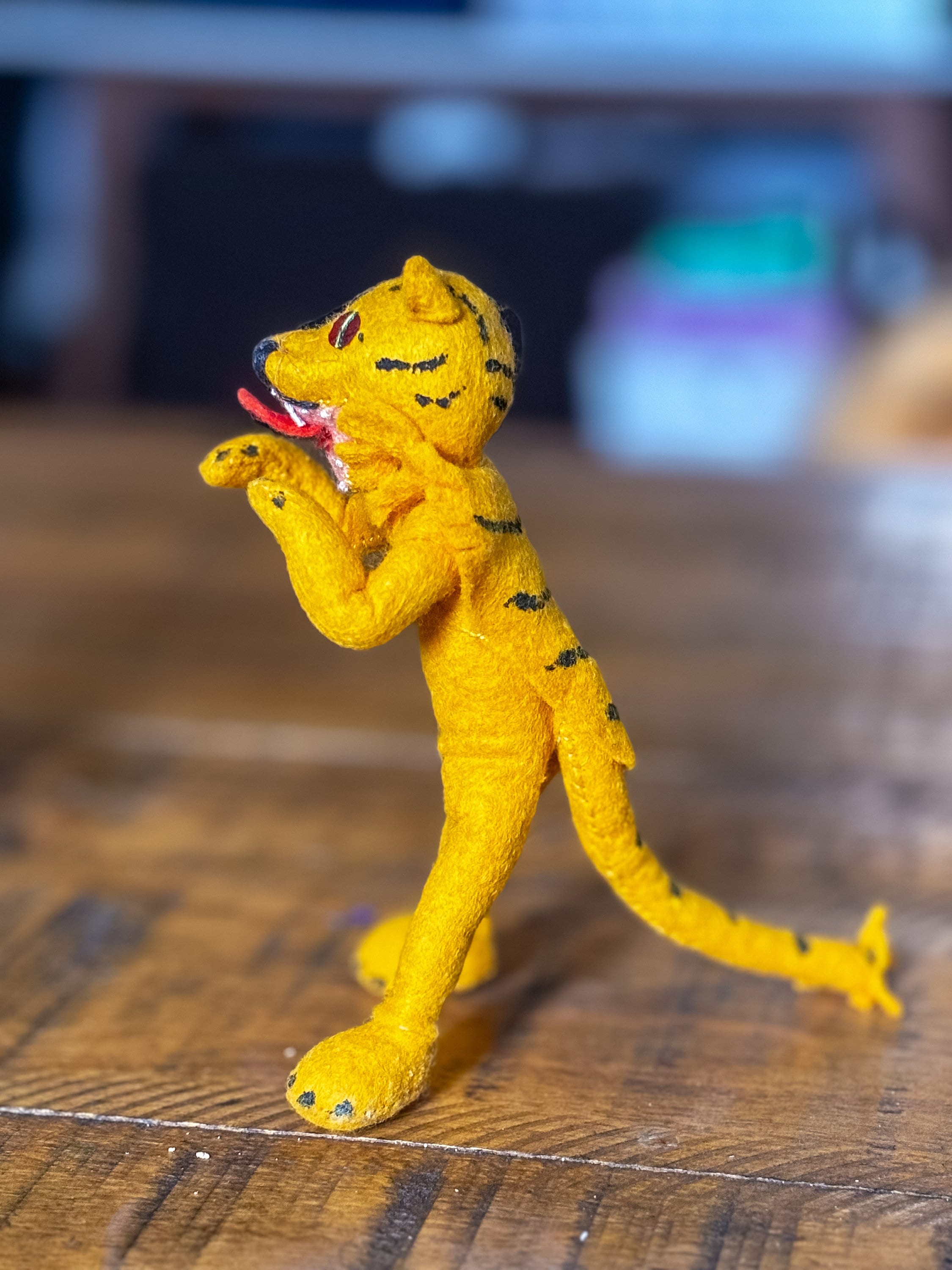Vintage BAPS Tiger Doll: 1950s German Felt Figure by Edith Von Arps - Etsy