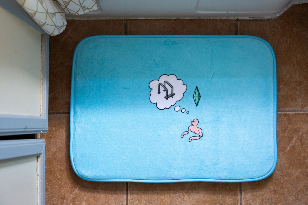 Sims Plumbob Bath Mat, Pool Ladder Art, Gamer Humor - Etsy Australia