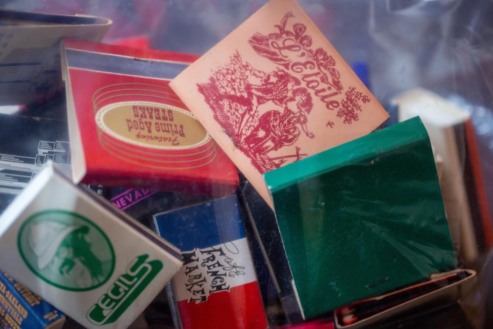 Vintage Matchbook Collection, Count of 150, Unique Retro Logos of the ...