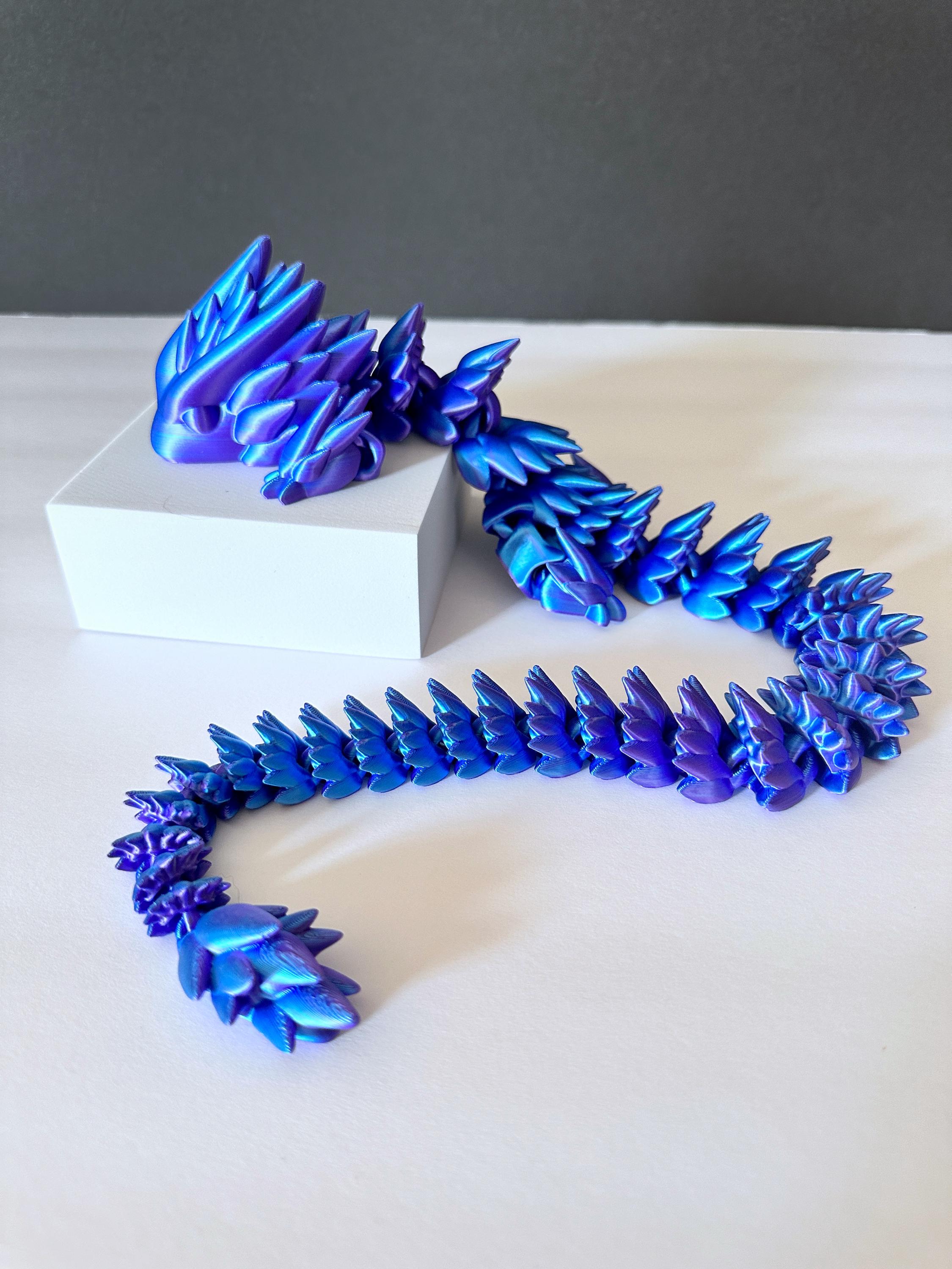 3D Printed Spiky Articulated Dragon - Etsy