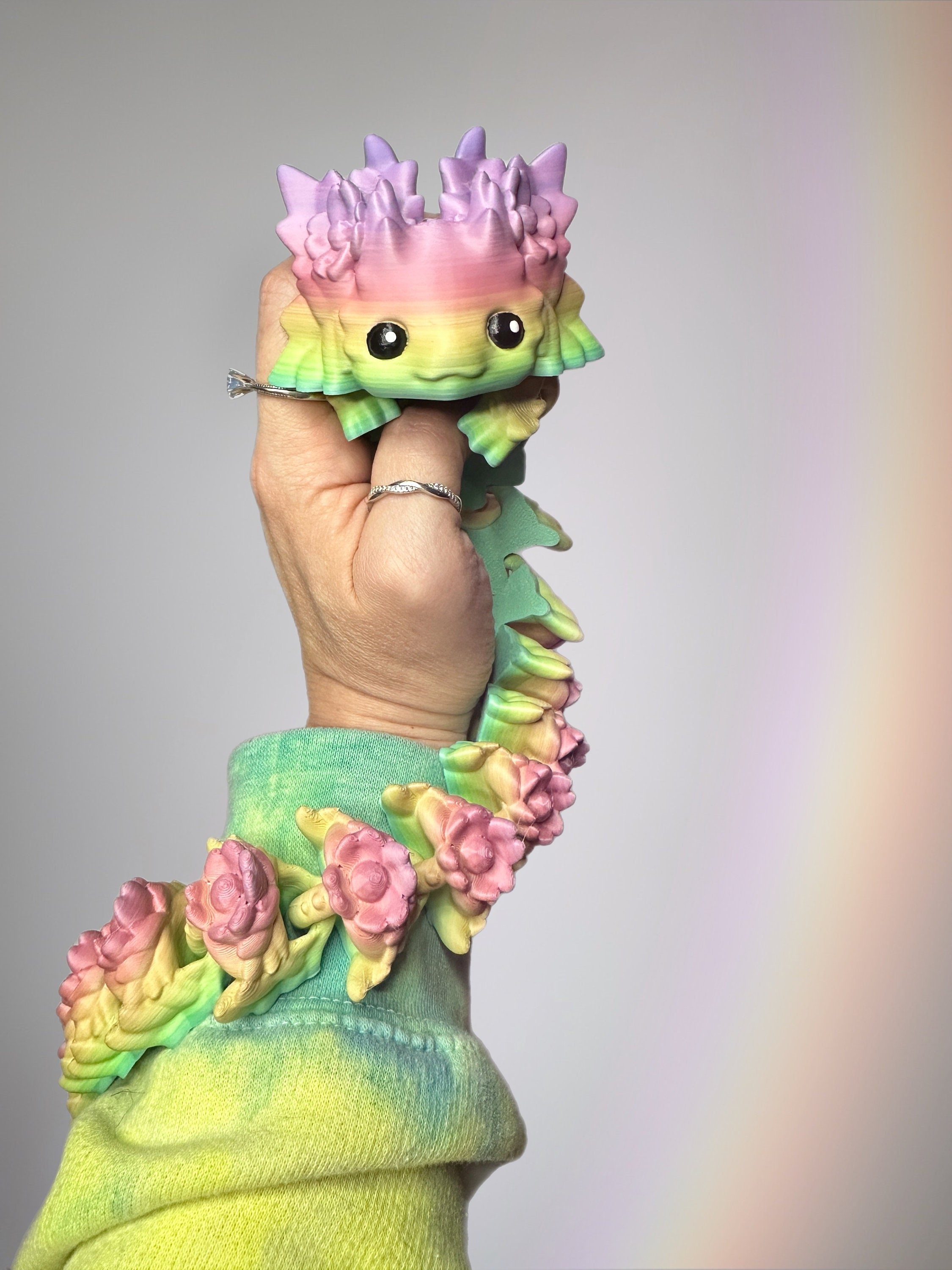 Kosha- 3D Printed Axolotl Dragon - Etsy