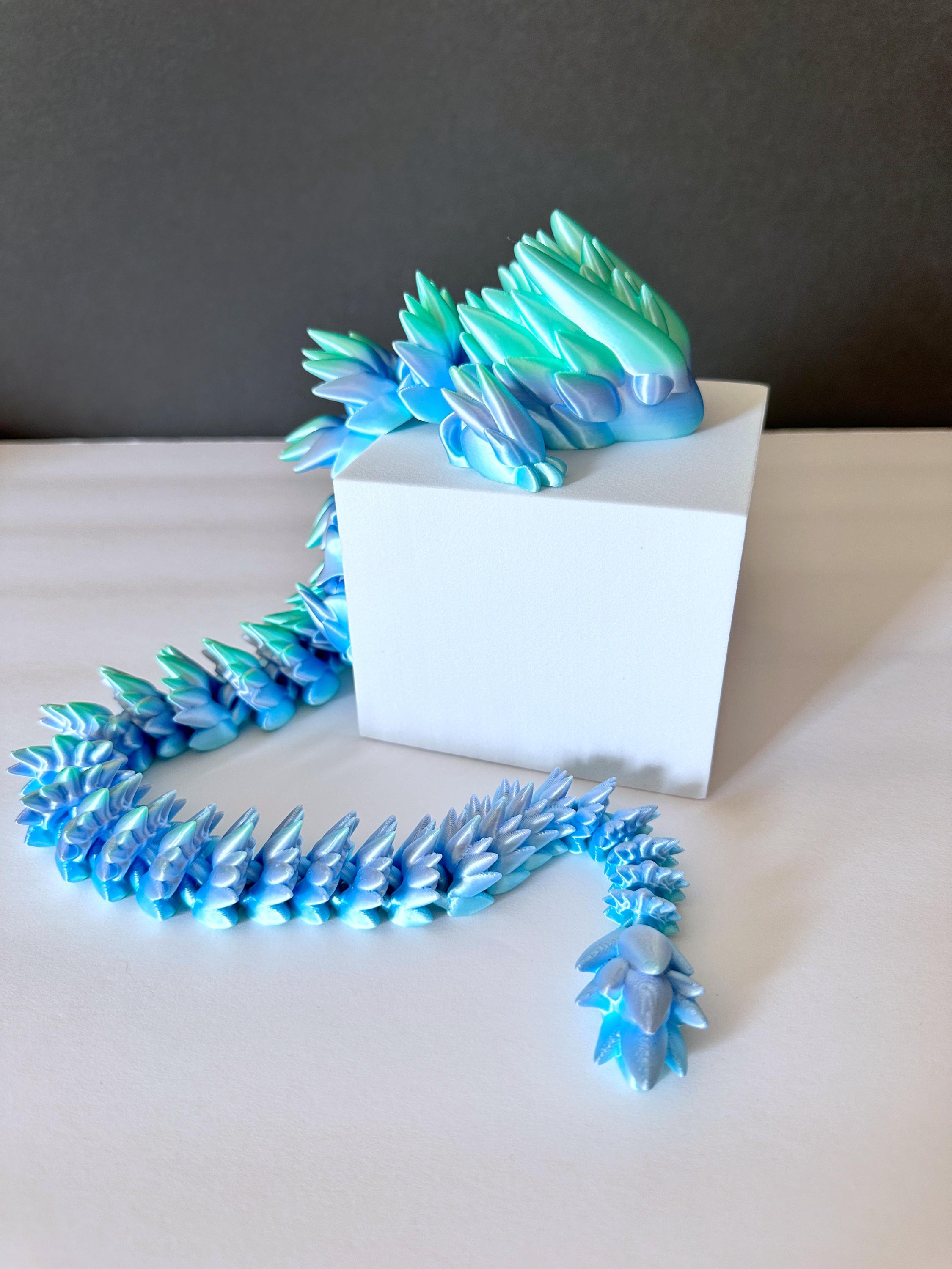 3D Printed Spiky Articulated Dragon - Etsy