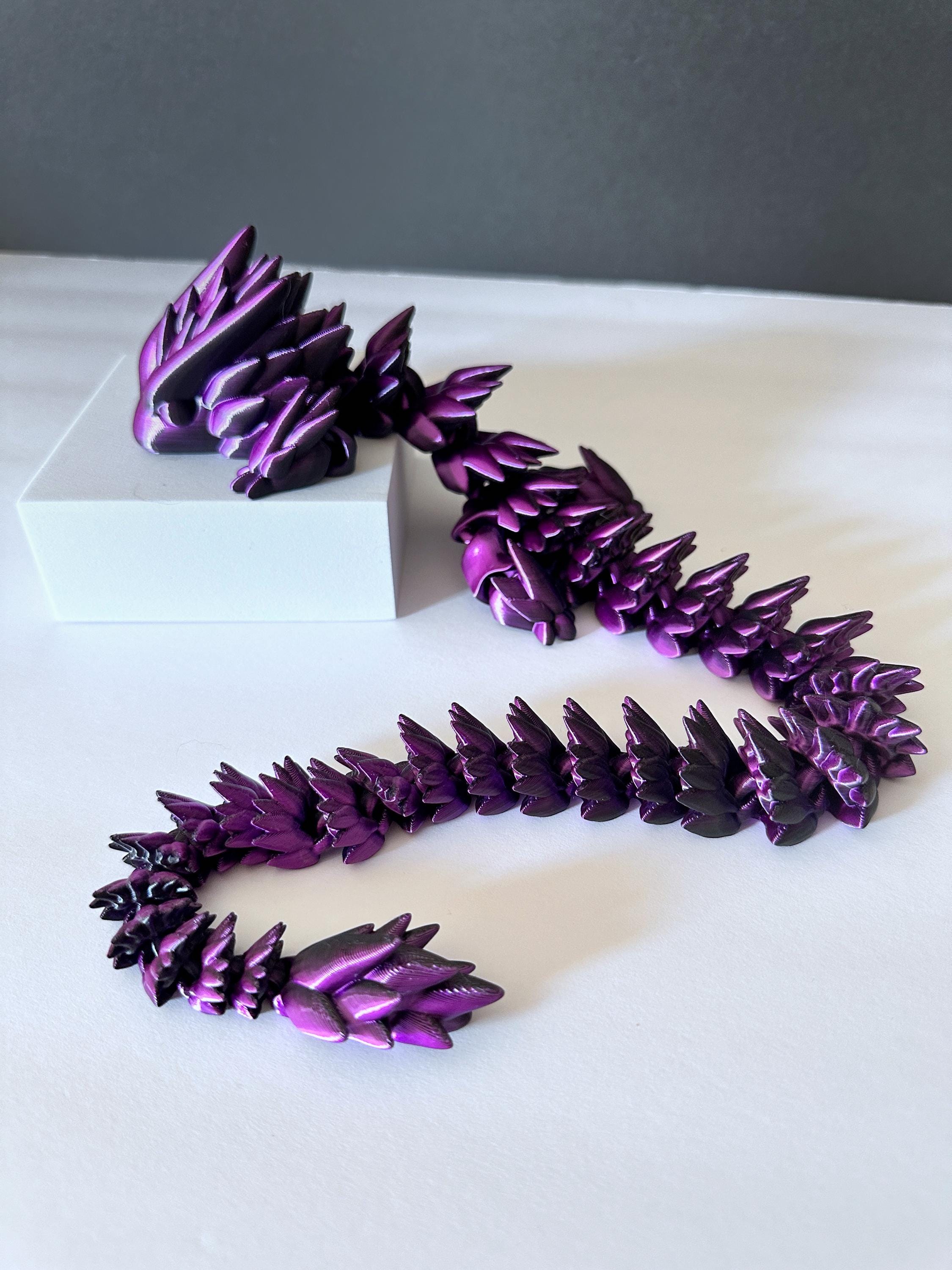 3D Printed Spiky Articulated Dragon - Etsy