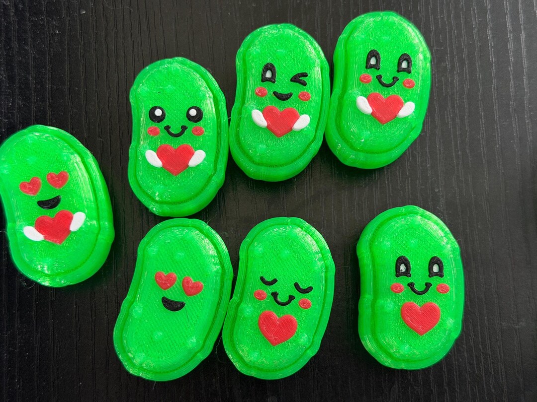 3D Printed Pickle Heart Clicker Fidget - Etsy