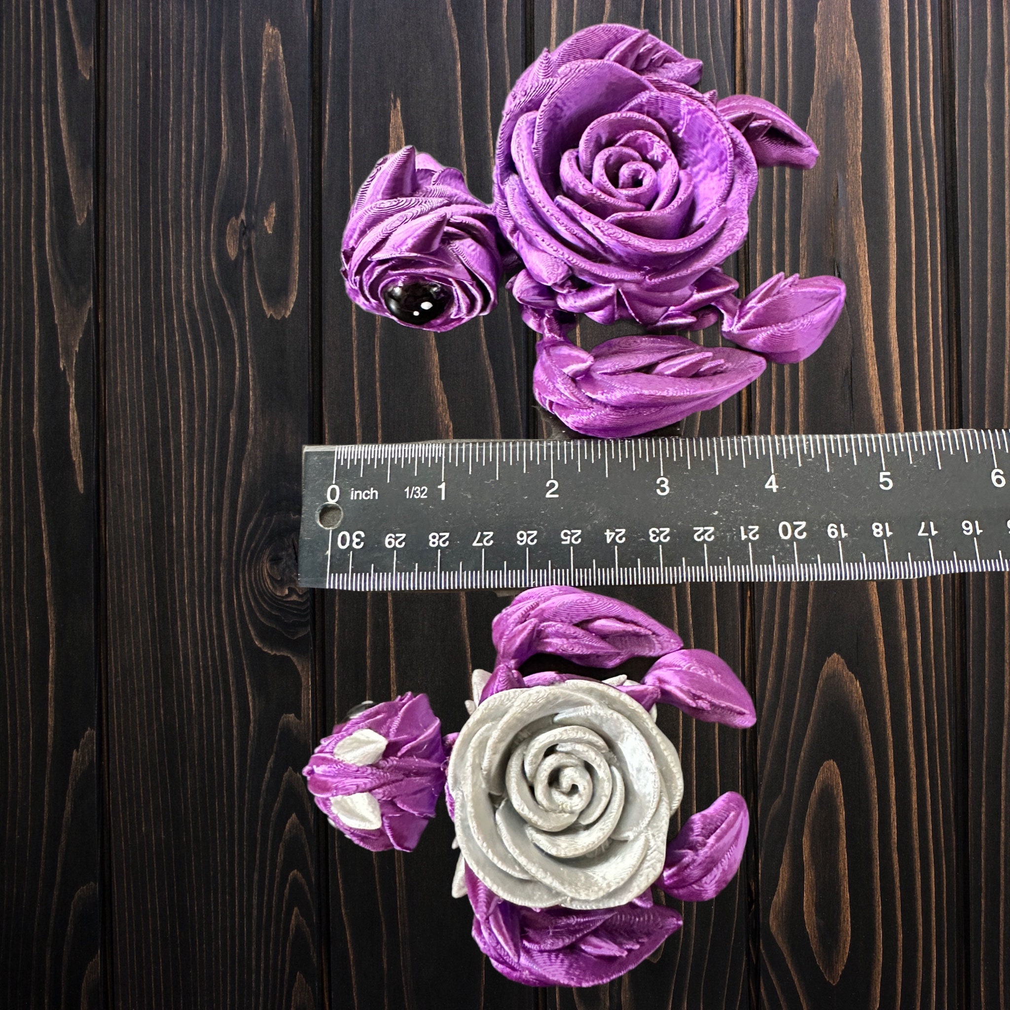 3D Printed Rose Turtle - Etsy