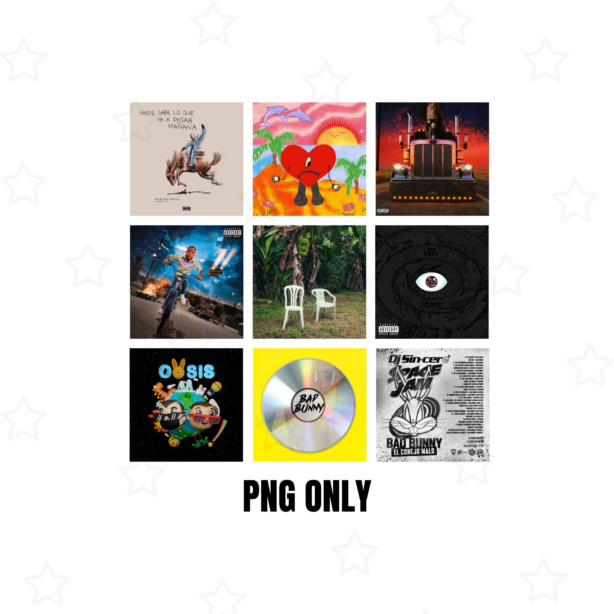 Bad Bunny Albums Png - Etsy