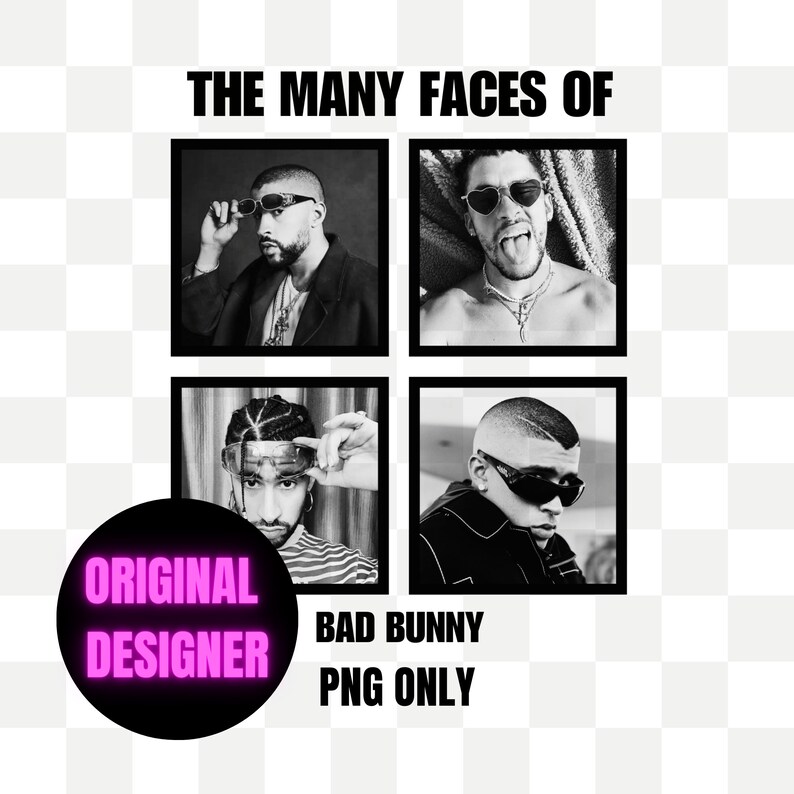 Bad Bunny Design, Bad Bunny Png, Sublimation Design - Etsy