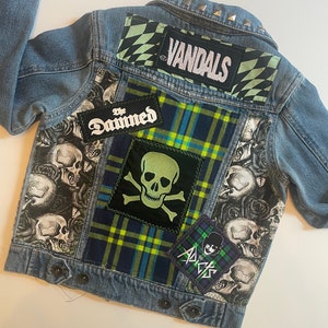 Size 8 Childs Punk Rock Denim Jacket Featuring the Vandals and the ...