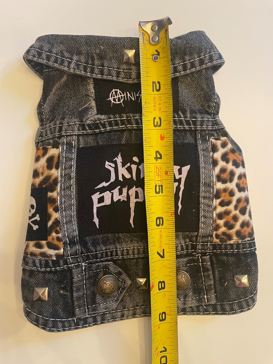 Small Punk Rock Dog Jacket/battle Vest Feat. Skinny Puppy and Ministry ...