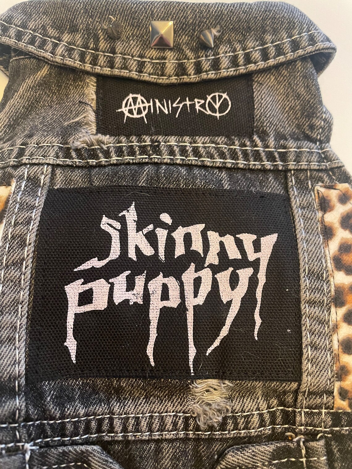 Small Punk Rock Dog Jacket/battle Vest Feat. Skinny Puppy and Ministry ...