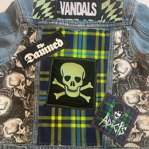Size 8 Childs Punk Rock Denim Jacket Featuring the Vandals and the ...