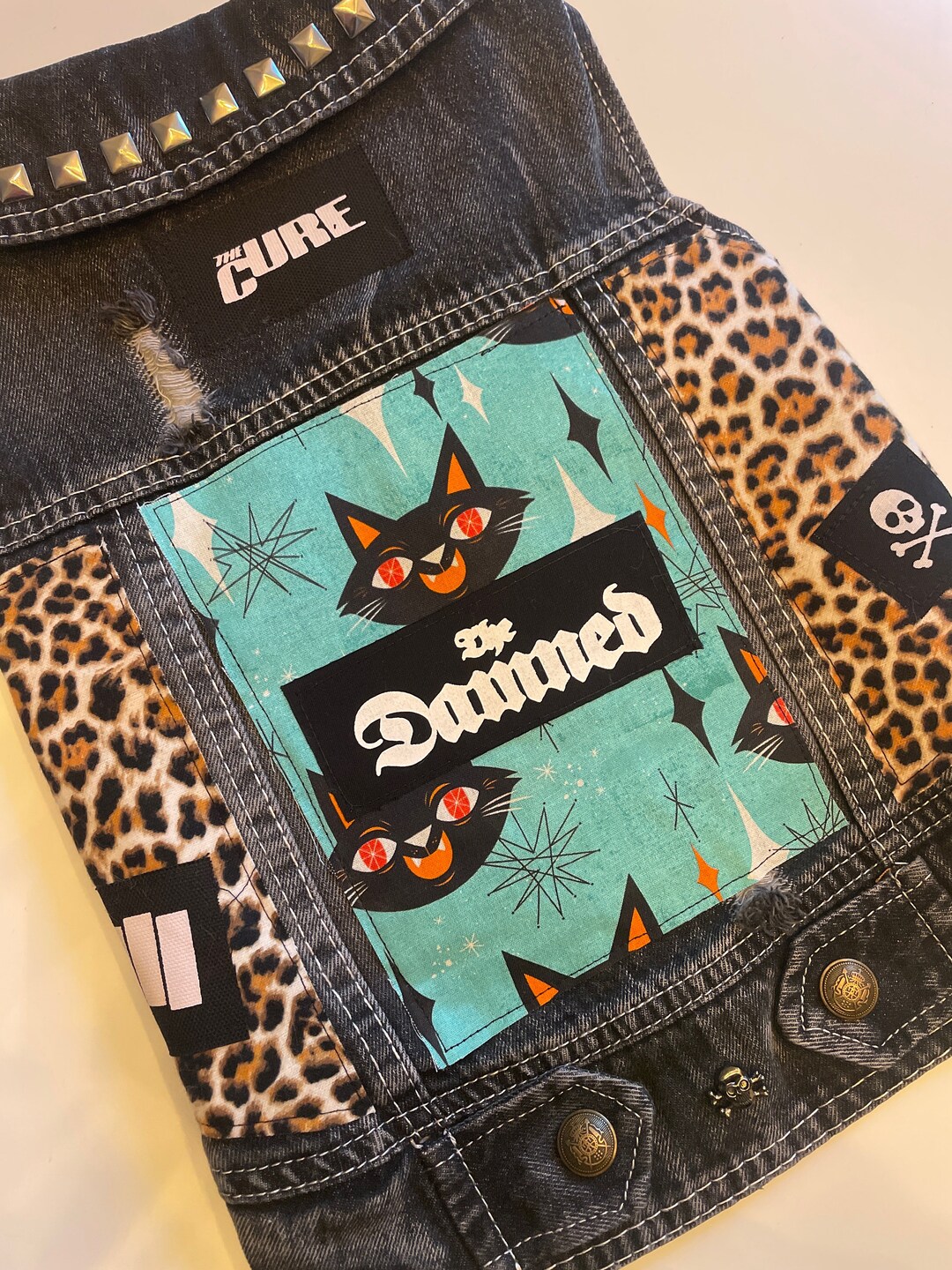 XXL Punk Rock Dog Jacket/battle Vest Feat. the Damned, Black Flag and ...