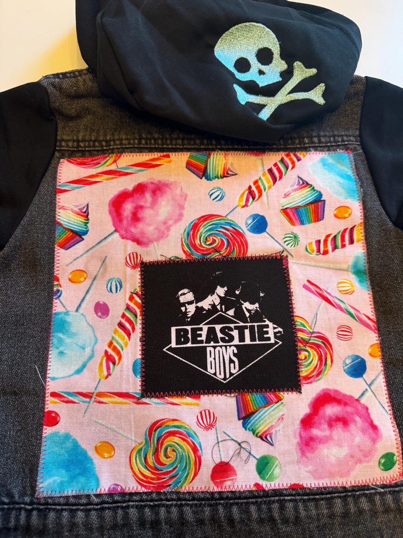 12-18 Month Baby Punk Rock Vest: Beastie Boys Patch, Skull Embroidery ...