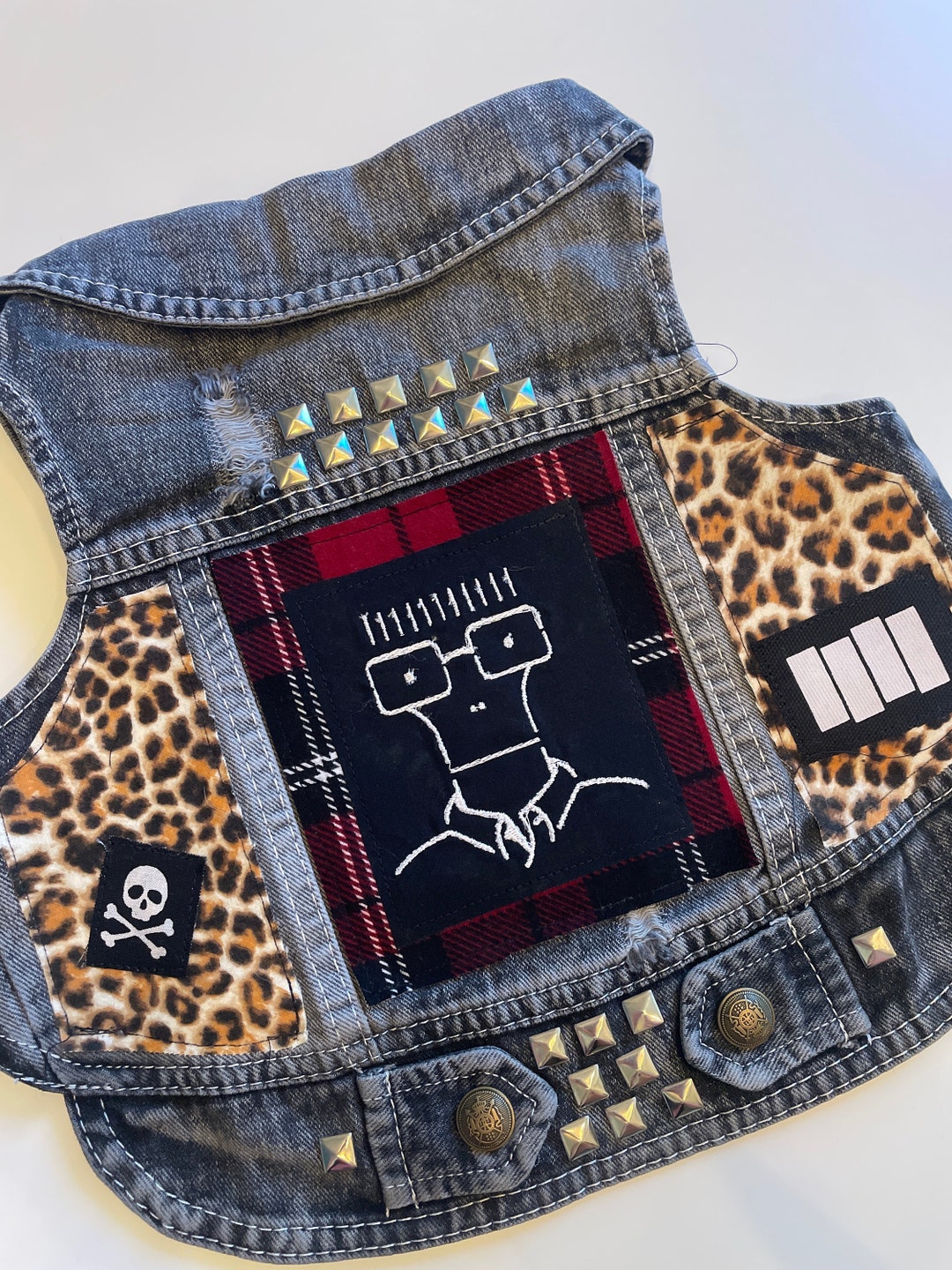 Large Dog Punk Rock Dog Jacket/battle Vest Featuring Descendents ...