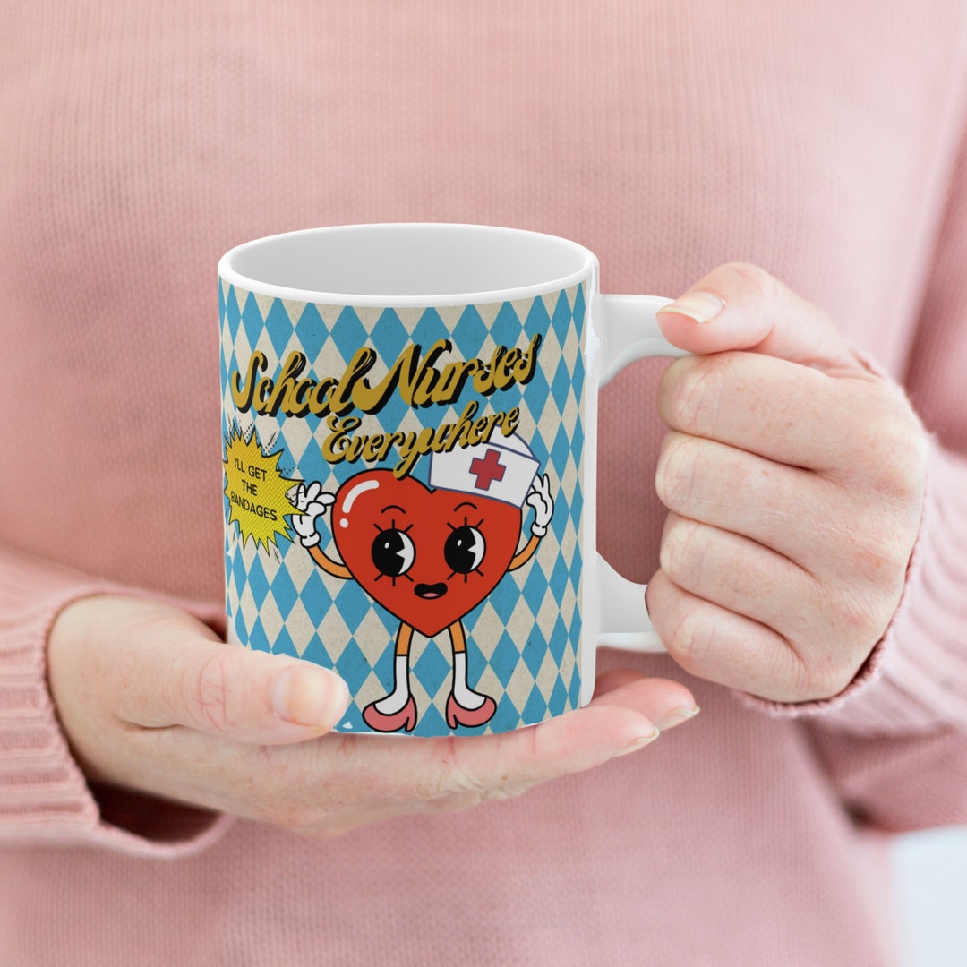 School Nurse Gift Nurse Coffee Mug Cute School Nurse Cup Nurse Humor ...