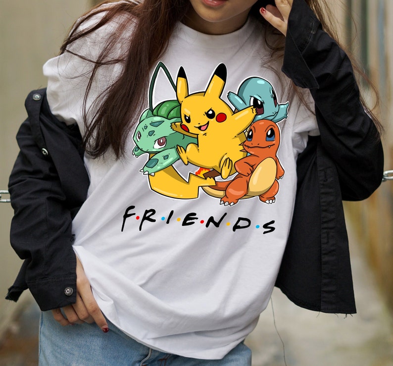 Pokemon FRIENDS PNG Sublimation, Pokemon Cartoon, Friends, Animation ...