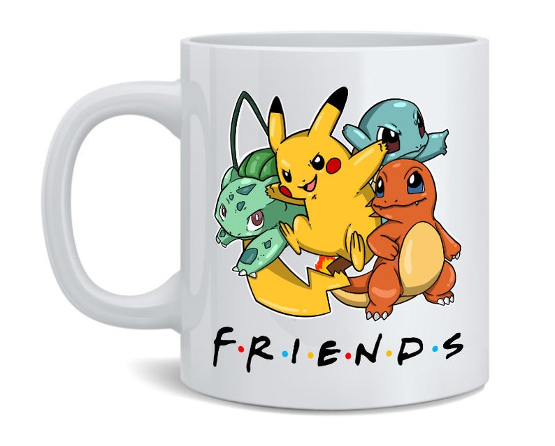 Pokemon FRIENDS PNG Sublimation, Pokemon Cartoon, Friends, Animation ...