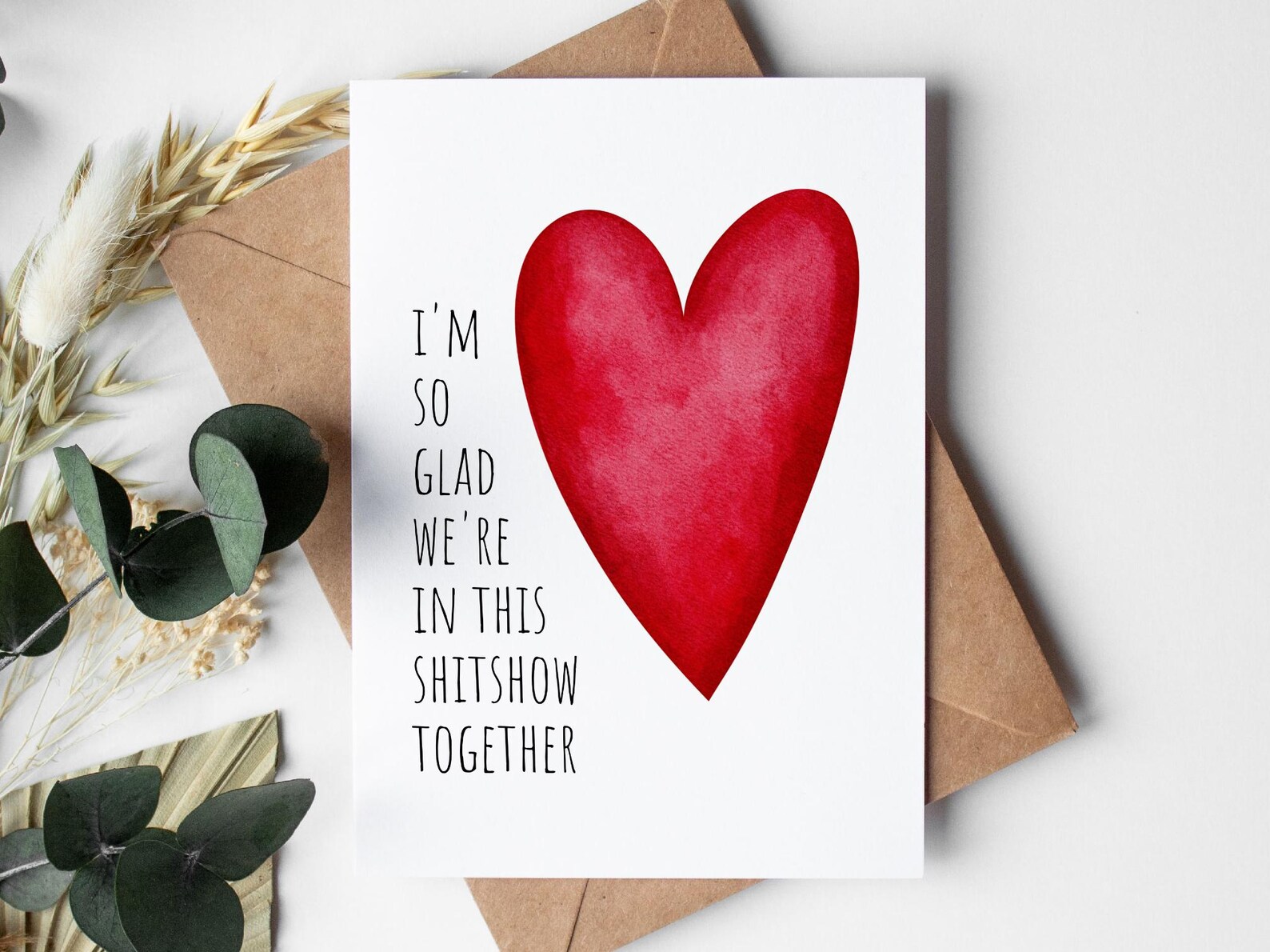 Funny Anniversary Card: Rude Love, Boyfriend, Girlfriend (printable ...