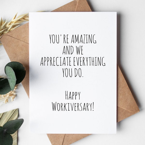 Happy Workiversary - Etsy