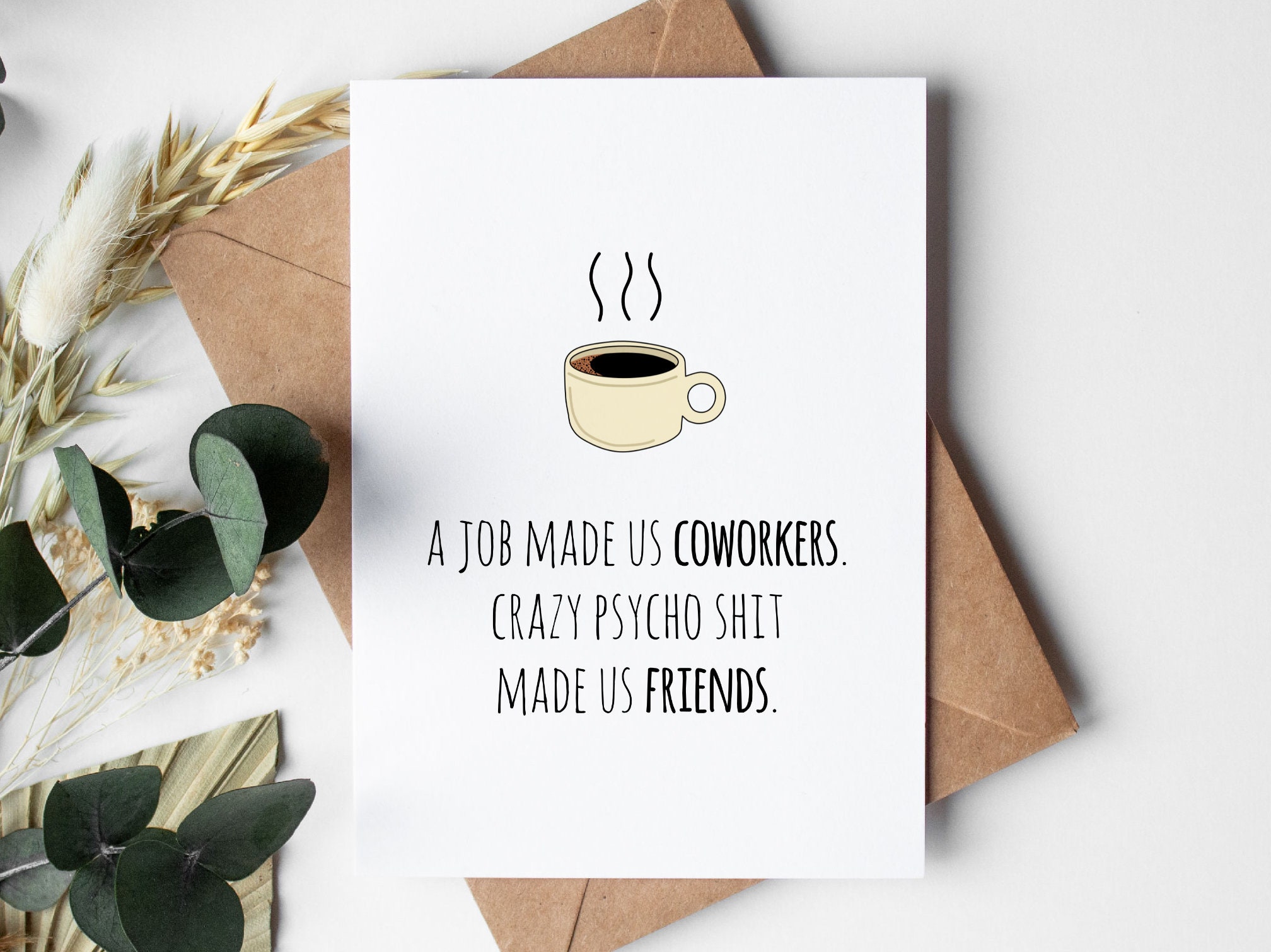 Coworker Greeting Card PRINTABLE DOWNLOAD, Colleague Birthday Gift - Etsy
