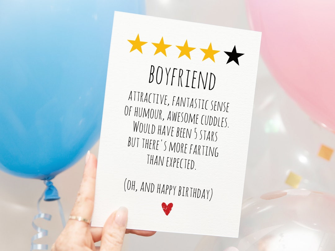 Birthday Card PRINTABLE DOWNLOADABLE for Boyfriend - Etsy