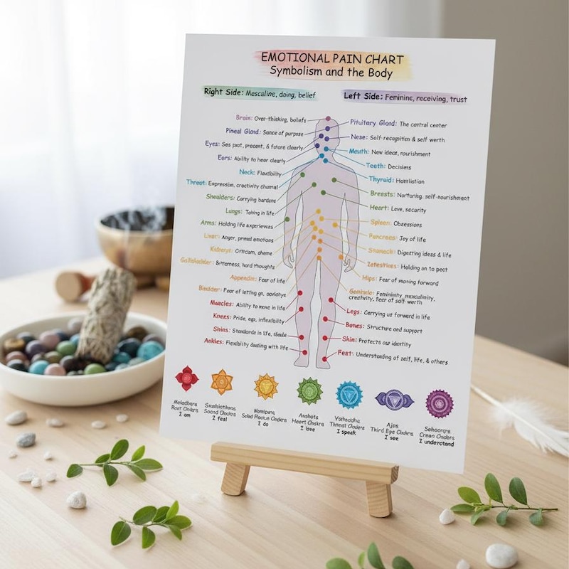 Emotional Pain Body Chart - Etsy