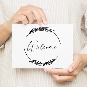 Welcome Greeting Card PRINTABLE, DOWNLOADABLE - Etsy