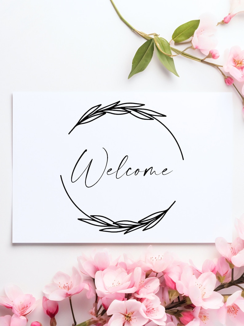 Welcome Greeting Card PRINTABLE, DOWNLOADABLE - Etsy