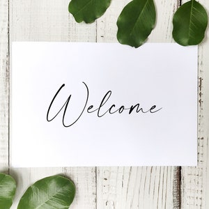 Welcome Greeting Card PRINTABLE, DOWNLOADABLE - Etsy