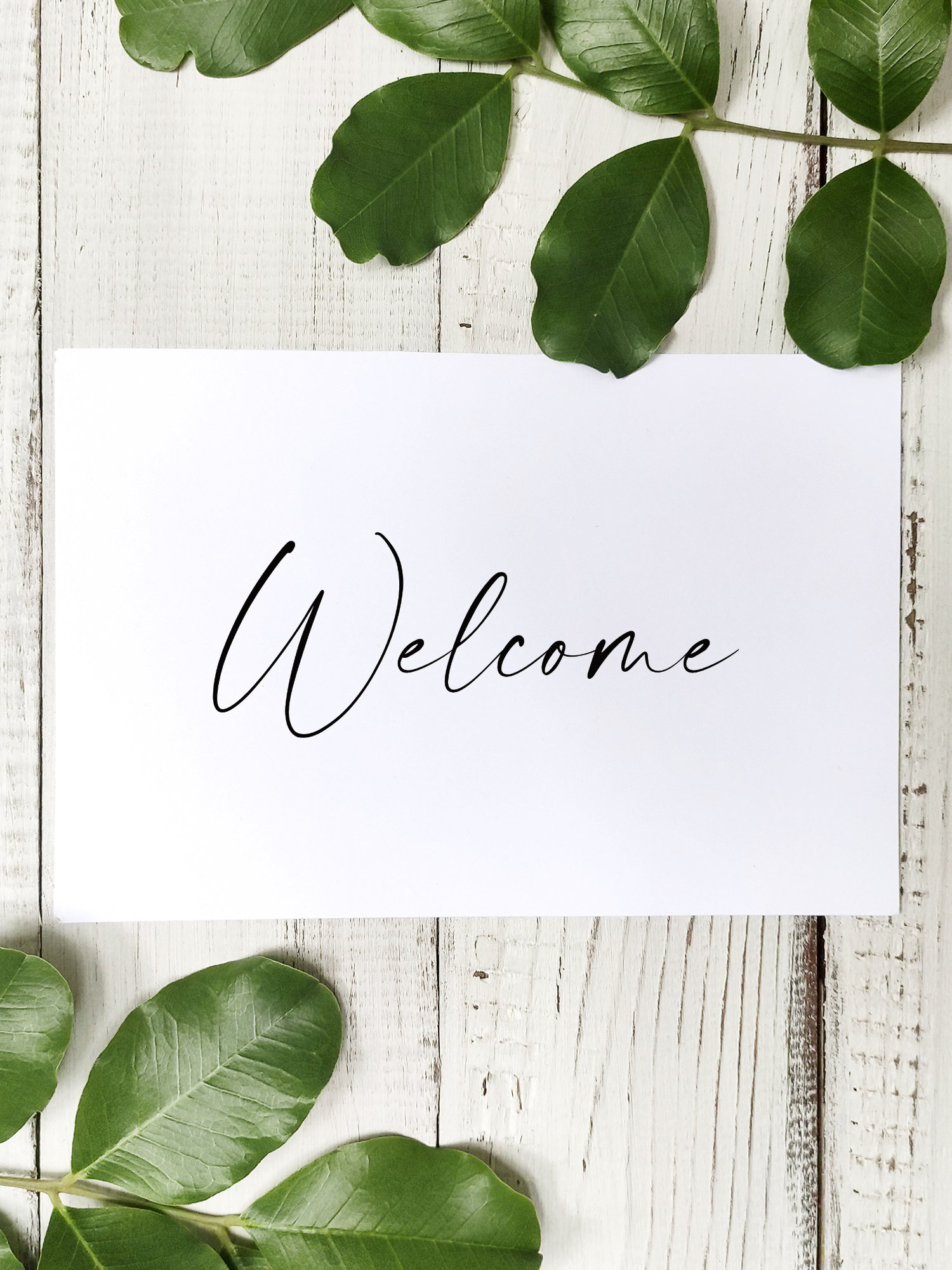 Welcome Greeting Card PRINTABLE, DOWNLOADABLE - Etsy
