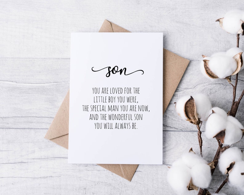 Sons Birthday Card INSTANT DOWNLOAD Printable - Etsy