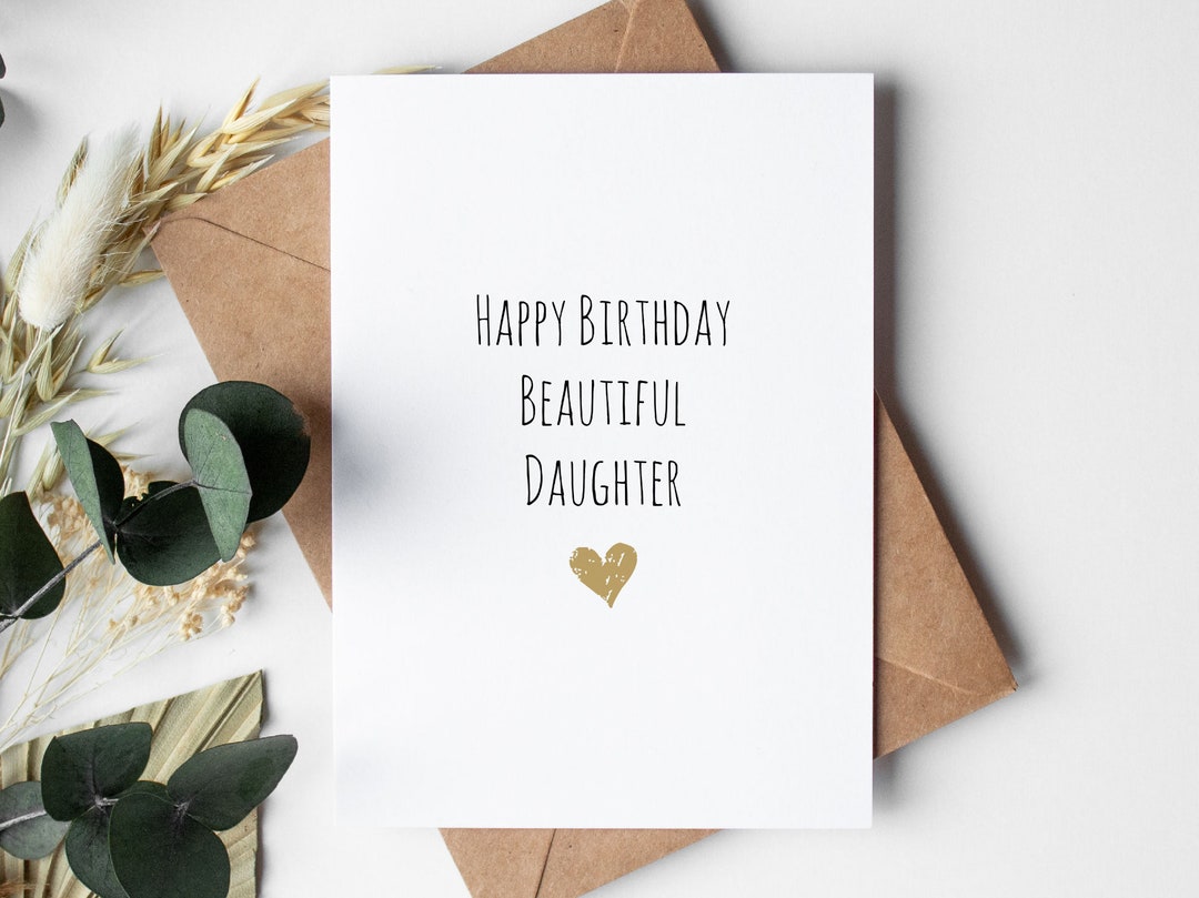 Daughters Birthday Card PRINTABLE DOWNLOAD - Etsy