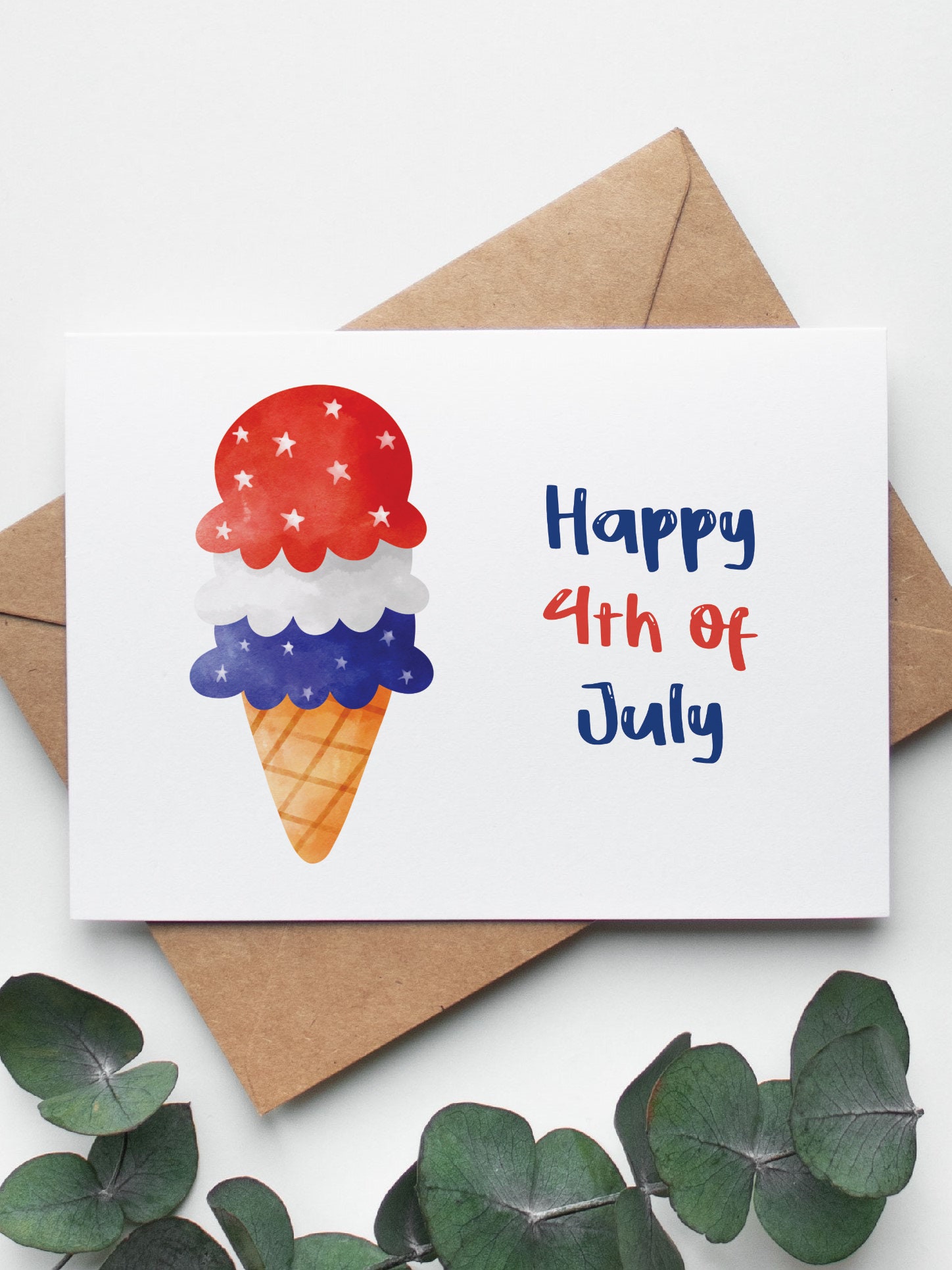 4th of July Cards DOWNLOADABLE, PRINTABLE - Etsy