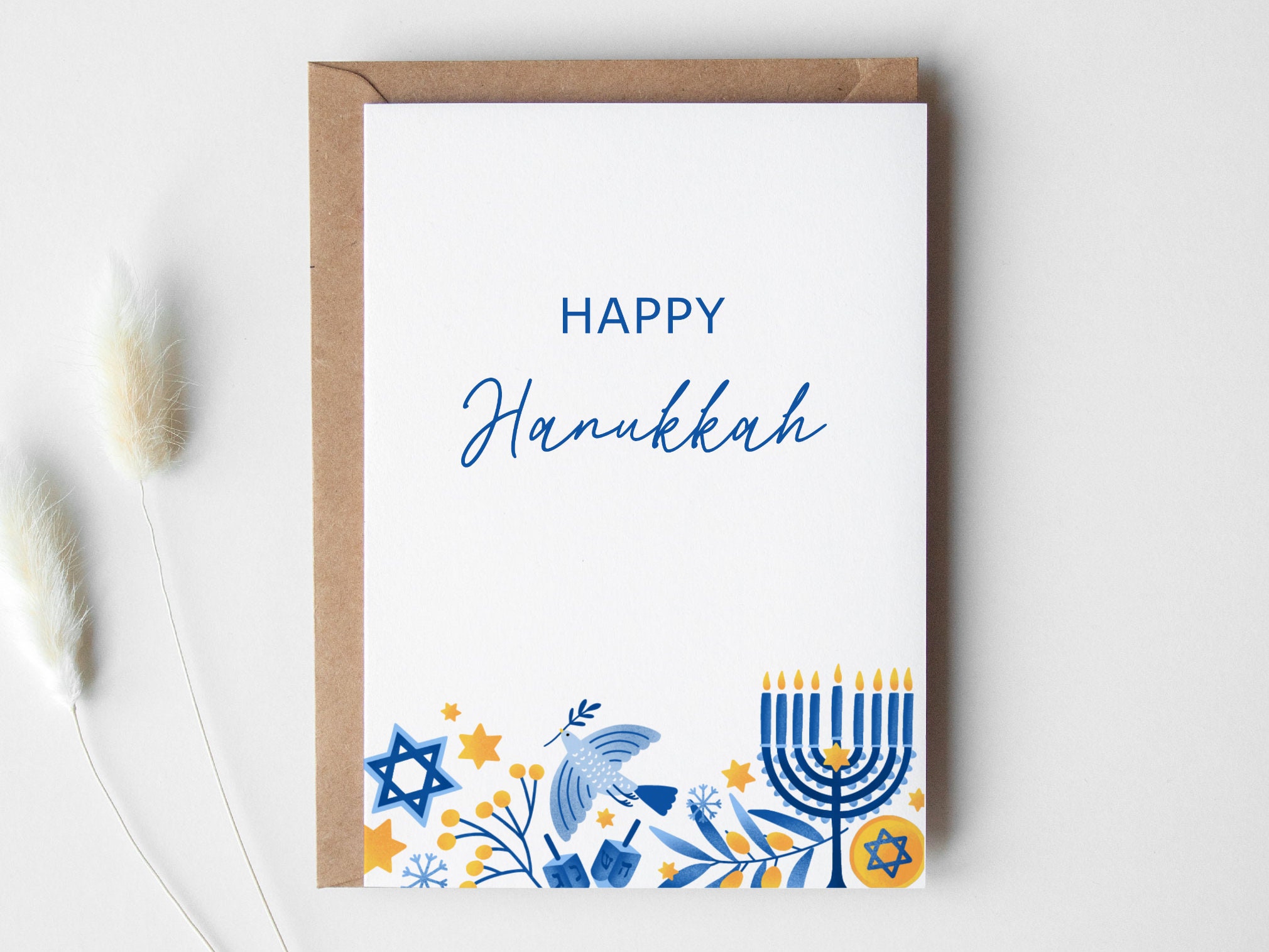 Hanukkah Cards DOWNLOADABLE, Printable - Etsy